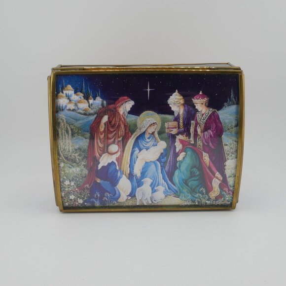 Via Vermont | Holiday | Via Vermont Glass Brass Nativity Scene Music ...
